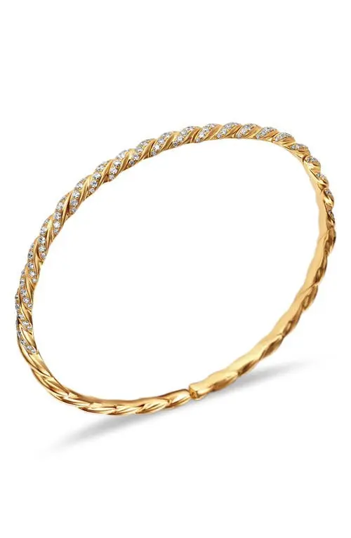 David Yurman Pavéflex Diamond Bracelet - Yellow Gold/diamond