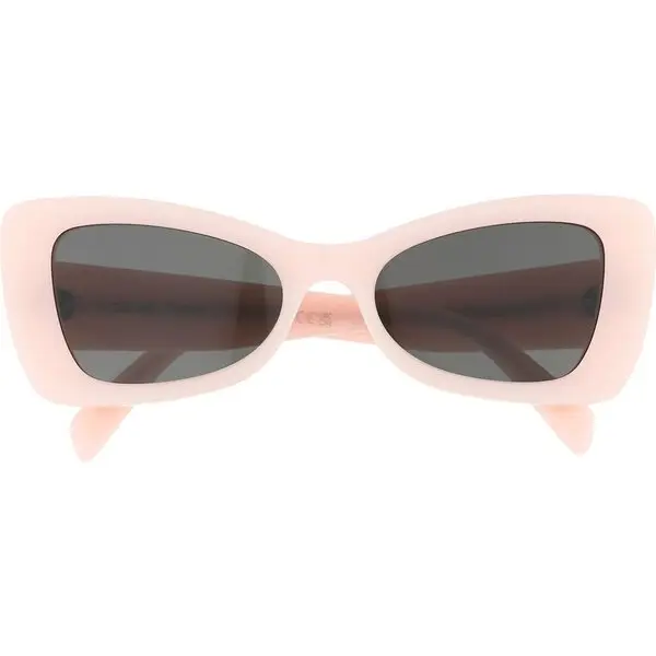 Celine 54mm Butterfly Sunglasses - Shiny Pink / Smoke