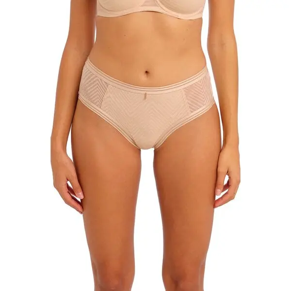 Freya Tailored Geo Lace Boyshorts - Natural Beige