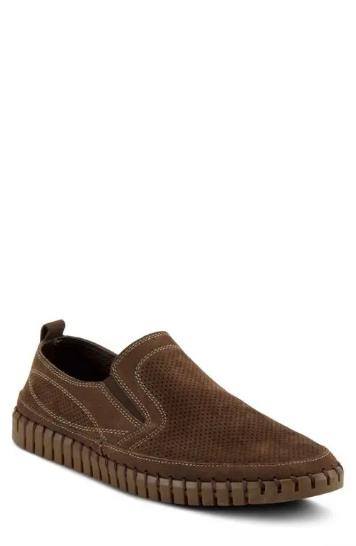 SPRING STEP SHOES Mateo Slip-on Sneaker - Brown Nubuck