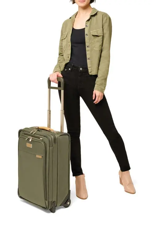 Briggs & Riley Baseline Essential 22-inch Expandable 2-wheel Carry-on Bag - Olive