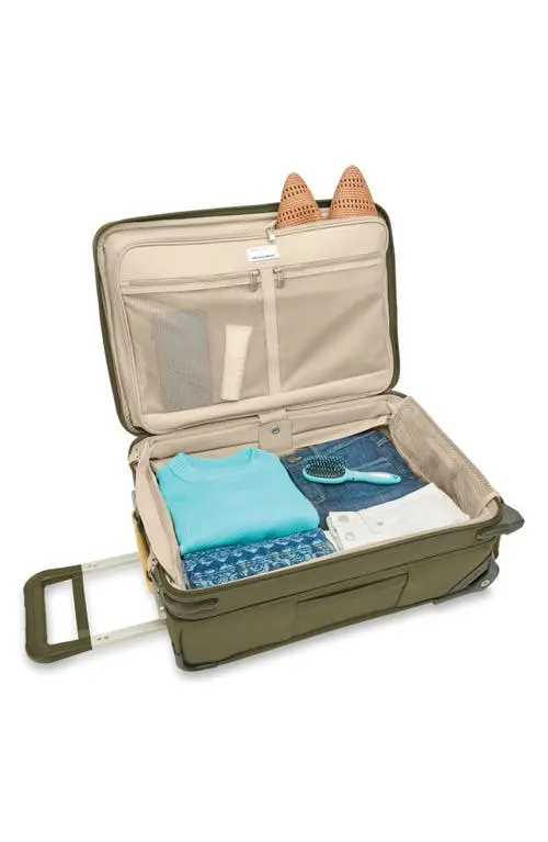 Briggs & Riley Baseline Essential 22-inch Expandable 2-wheel Carry-on Bag - Olive