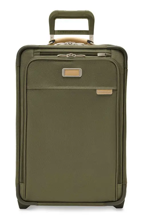 Briggs & Riley Baseline Essential 22-inch Expandable 2-wheel Carry-on Bag - Olive