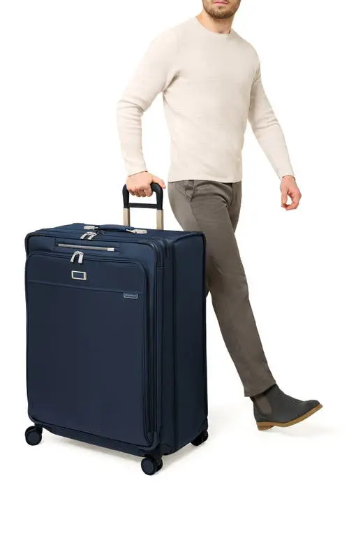 Briggs & Riley Extra Large Expandable Spinner Suitcase - Navy