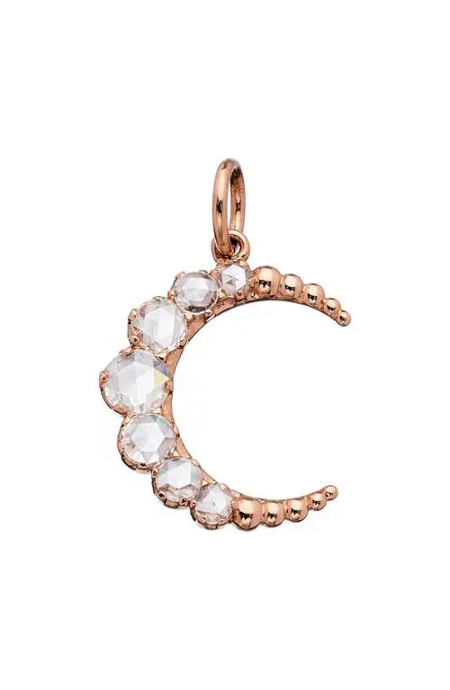 Sethi Couture Diamond Crescent Pendant - 18k Rg