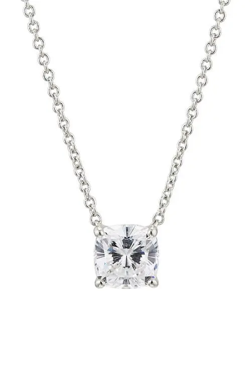Nadri Cubic Zirconia Pendant Necklace - Rhodium