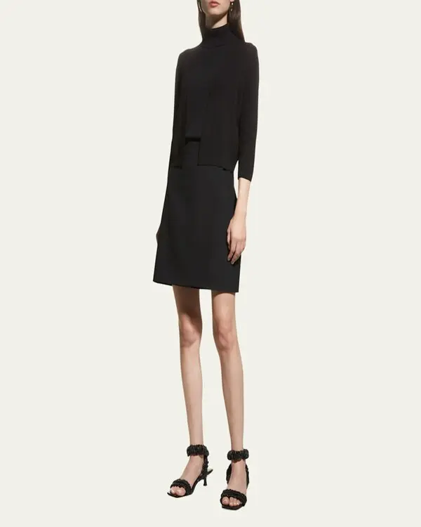 Lafayette 148 New York Cropped Open-front Cardigan - Black