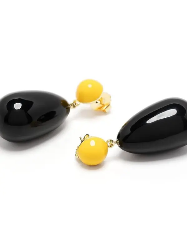 ESHVI Drop Earrings - Black