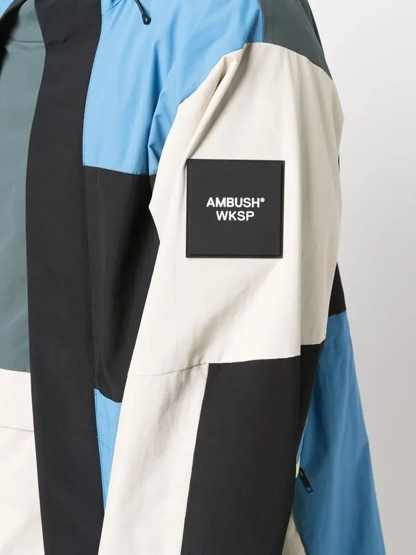 AMBUSH Colour-block Hooded Jacket - Black