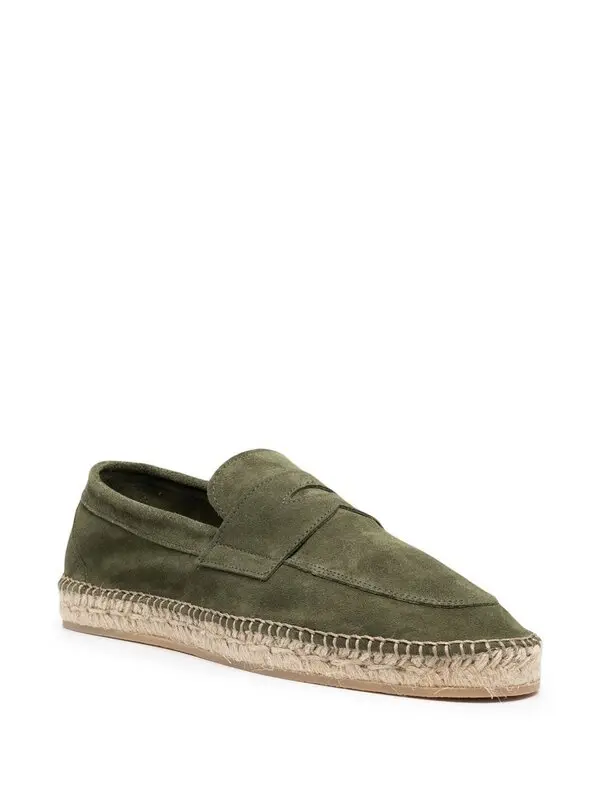 SCAROSSO Diego Suede Espadrilles - Green