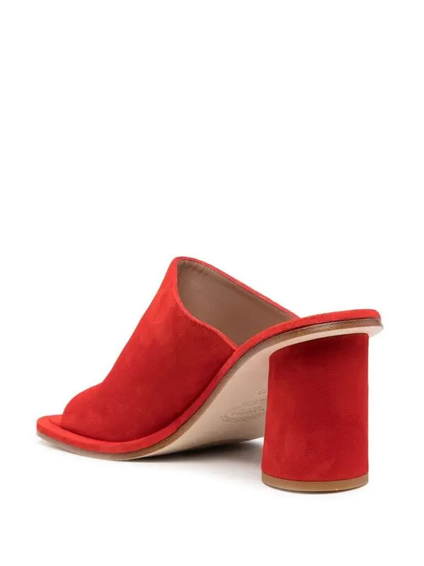 SCAROSSO Gwen 85mm Suede Mules