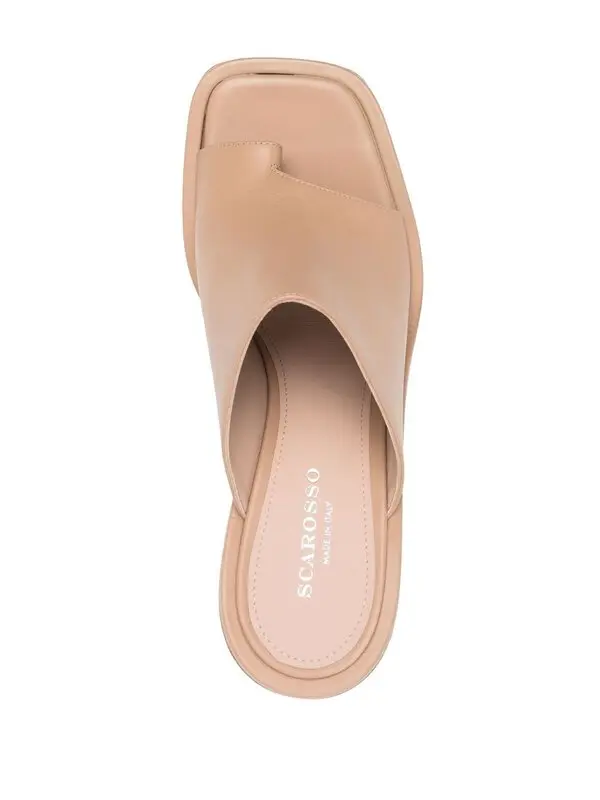 SCAROSSO Gwen Leather Mules