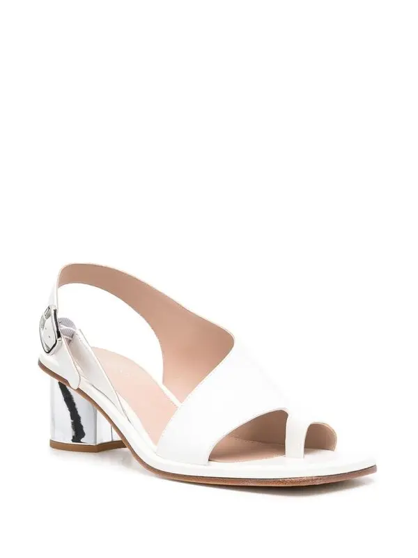 SCAROSSO Jill Leather Slingback Sandals