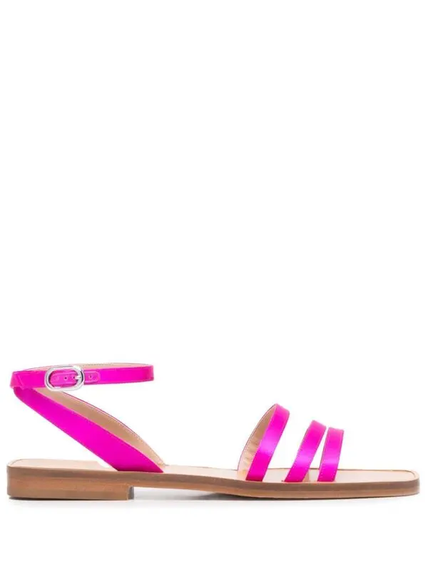 SCAROSSO Sarah Silk Sandals - Pink