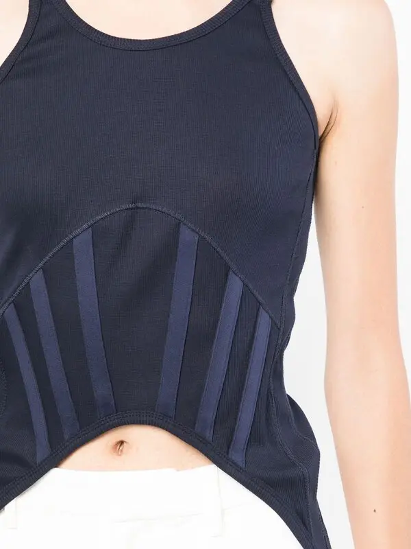 DION LEE Corset Tank Top - Blue