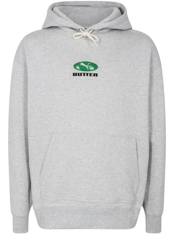 PUMA X Butter Goods Logo-print Hoodie - Grey