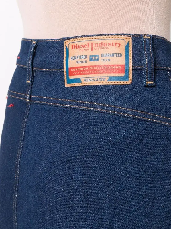 DIESEL® High-waisted Denim Shorts - Blue
