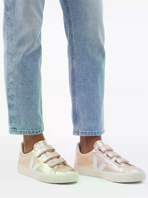 VEJA Recife Metallic Touch-strap Sneakers - Neutrals