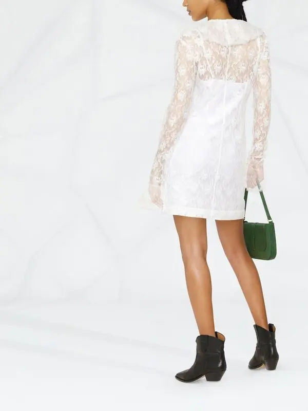 Philosophy Di Lorenzo Serafini Ruffled Lace Minidress