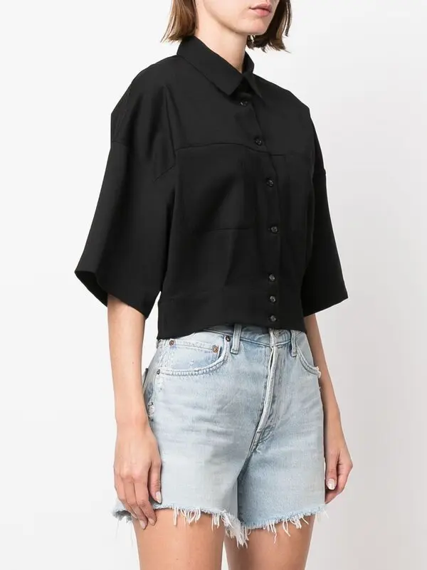 AMBUSH Cropped Cotton Shirt