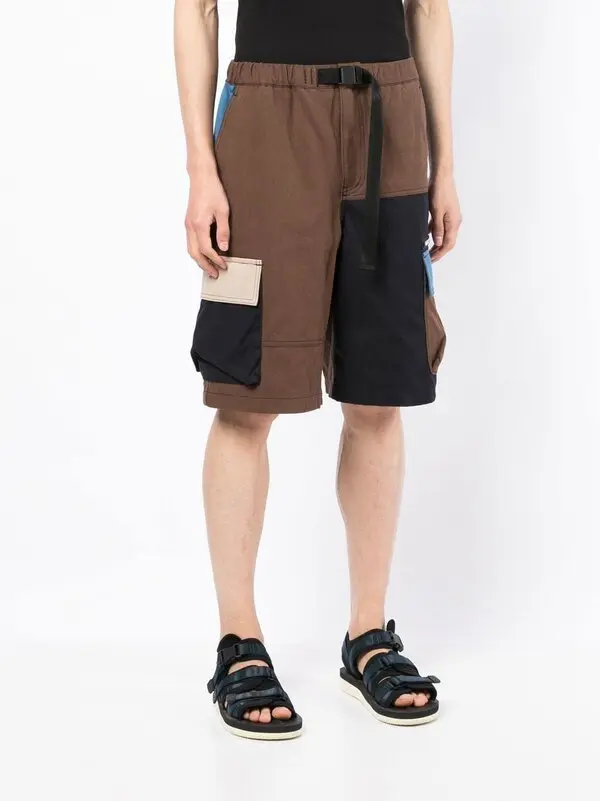 AMBUSH Panelled Cargo Shorts - Brown