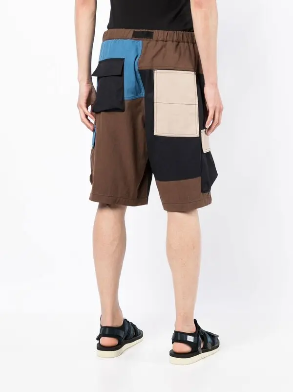 AMBUSH Panelled Cargo Shorts - Brown