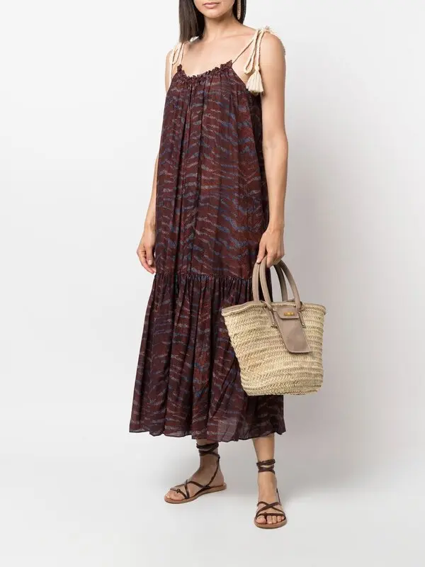 Ulla Johnson Cari Tiger Print Maxi Dress In Brown - 48% Off | Editorialist