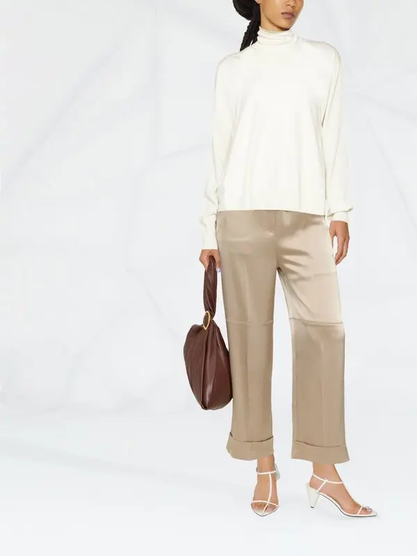 JIL SANDER Roll-neck Virgin Wool Jumper
