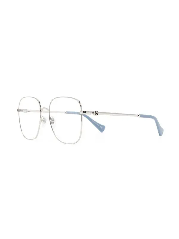 Gucci Metallic Oversized-frame Glasses - Silver