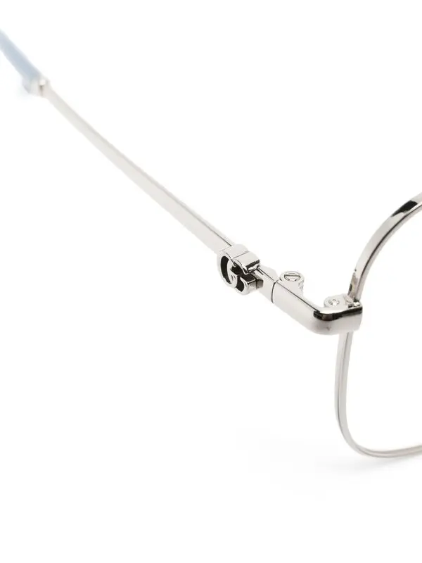 Gucci Metallic Oversized-frame Glasses - Silver