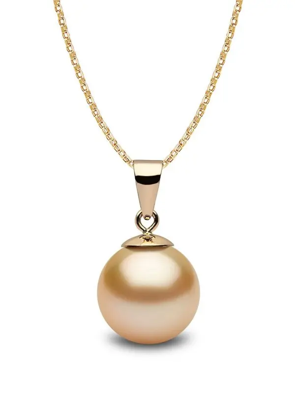 Yoko London 18kt Yellow 9mm South Sea Pearl Pendant Necklace - Gold