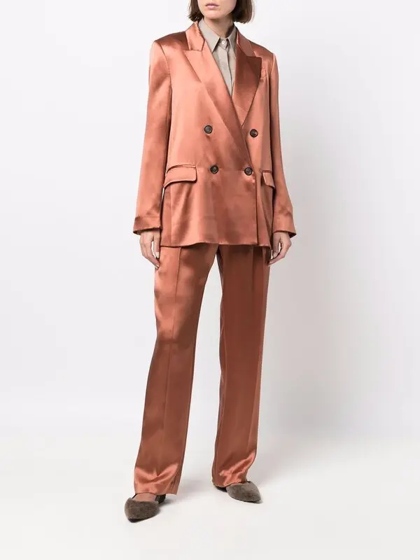 Brunello Cucinelli High-waisted Straight Trousers