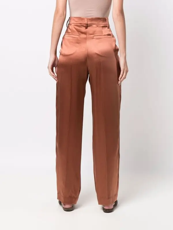 Brunello Cucinelli High-waisted Straight Trousers