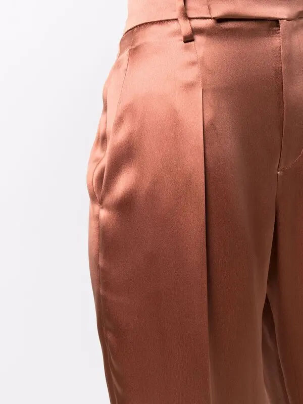 Brunello Cucinelli High-waisted Straight Trousers