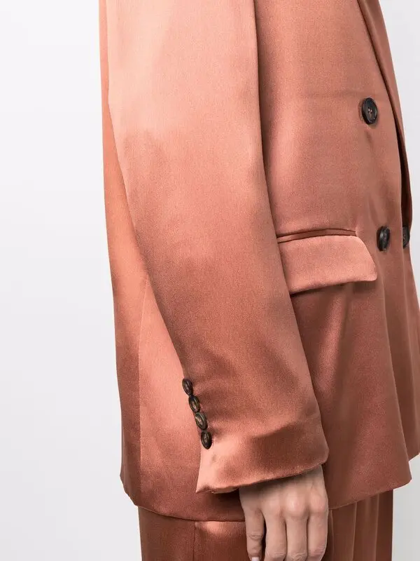 Brunello Cucinelli Double-breasted Silk Blazer