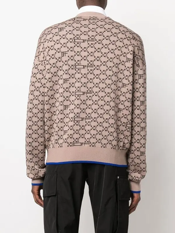Off-White All-over Monogram Crew Neck Jumper
