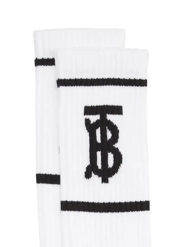 Burberry Monogram Intarsia Socks