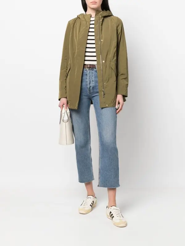 Woolrich Hooded Zipped Military Jacket