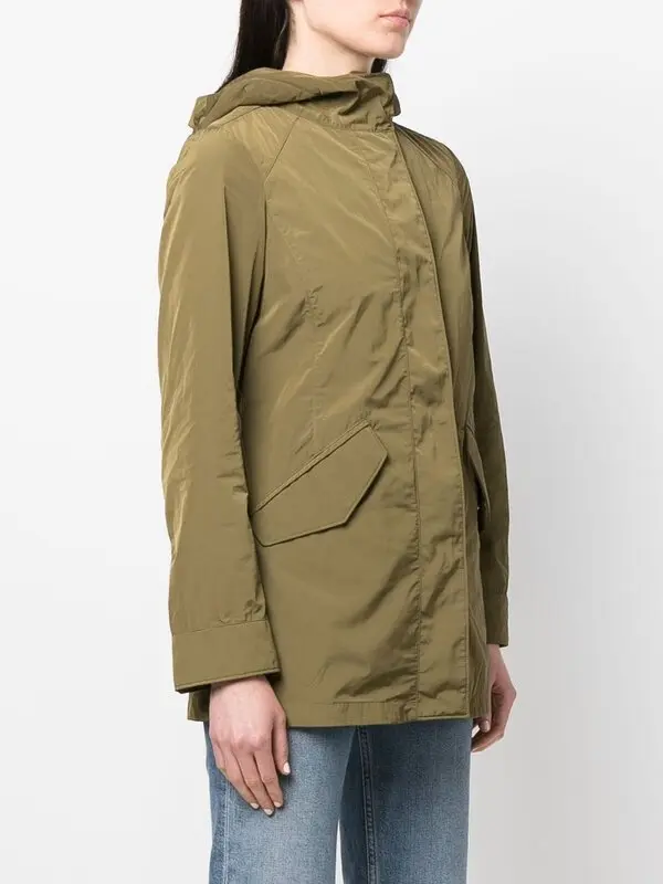 Woolrich Hooded Zipped Military Jacket
