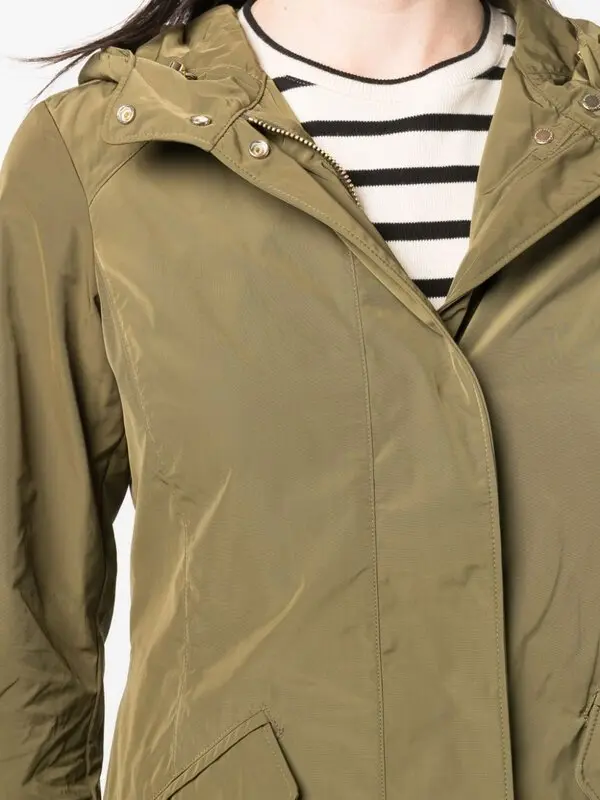 Woolrich Hooded Zipped Military Jacket