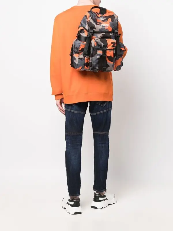Dsquared2 Ceresio 9 Camouflage-print Backpack