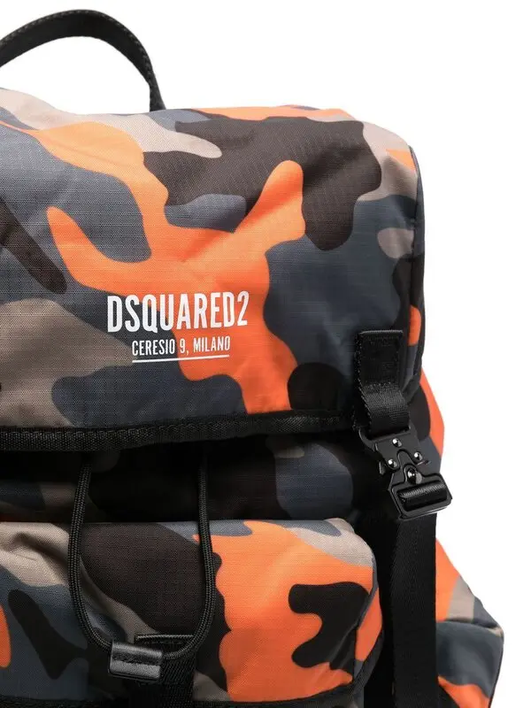 Dsquared2 Ceresio 9 Camouflage-print Backpack
