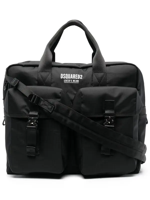 Dsquared2 Double-patch Laptop Bag - Black