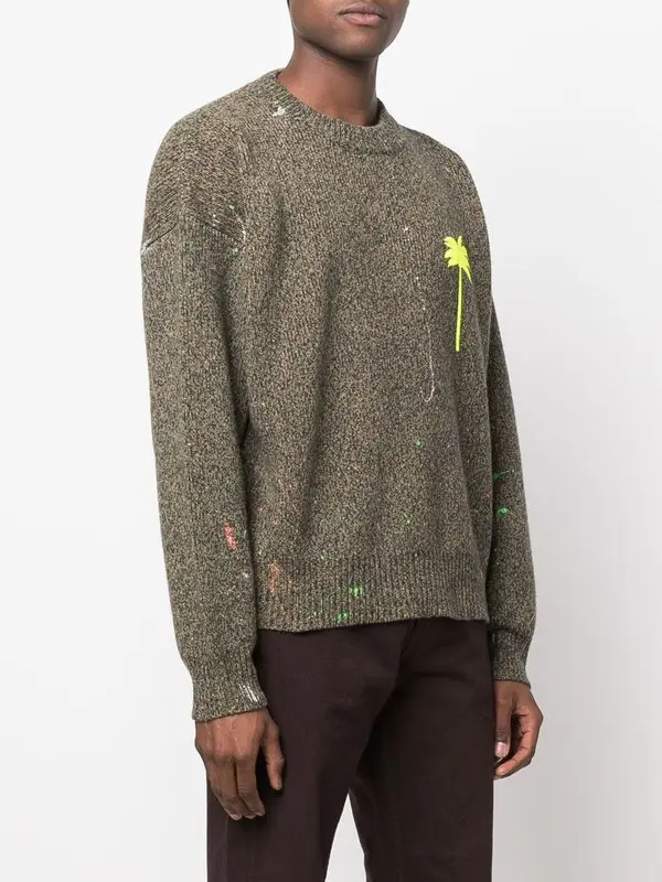 Palm Angels Palm Tree-embroidered Jumper