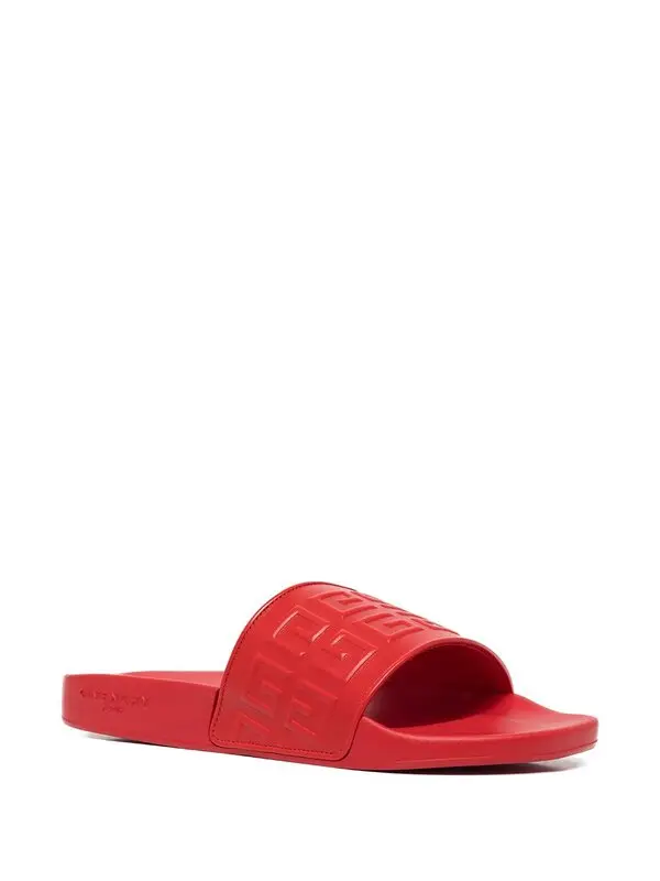 Givenchy 4g Embossed Slides