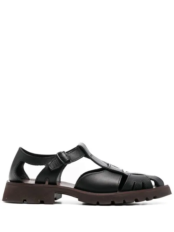 Hereu Pesca Cut-out Detail Leather Sandals