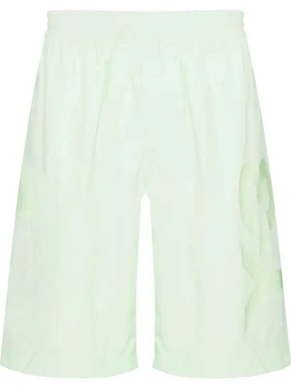 Y3 Logo-print Swim Shorts - Green