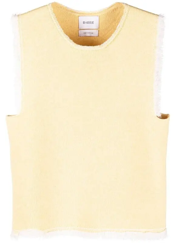 BARRIE Fringe-trim Top - Yellow