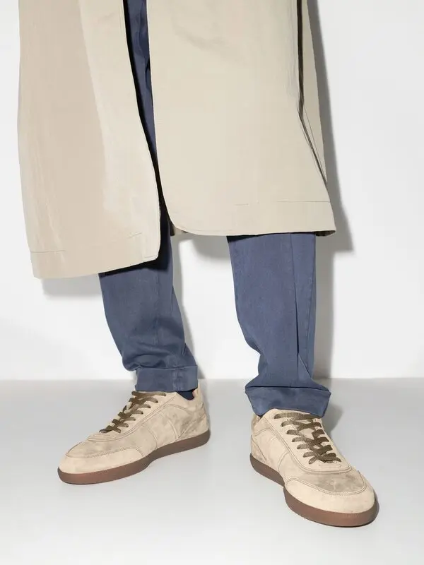TOD'S Panelled Low Top Sneakers - Green