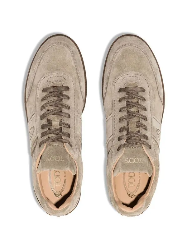 TOD'S Panelled Low Top Sneakers - Green